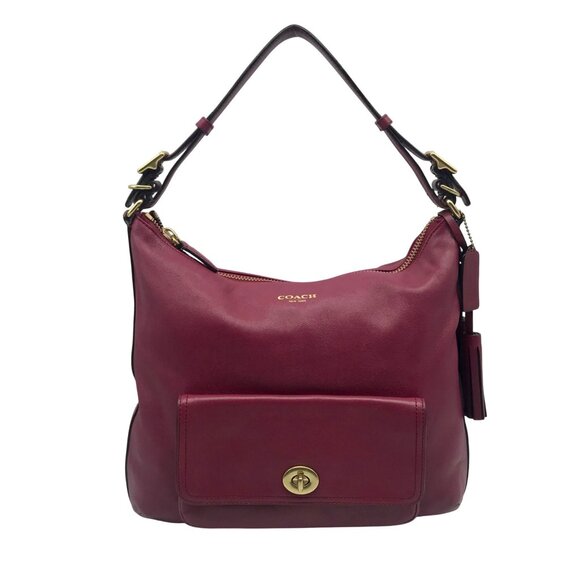 Coach | Bags | Coach Purple Leather Legacy Courtney Shoulder Bag 2233 ...